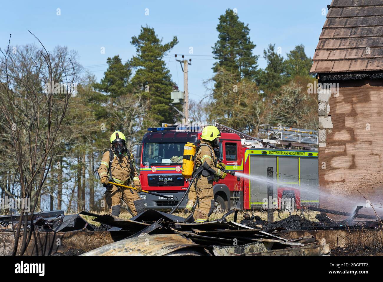 Dunphail garage hi-res stock photography and images - Alamy