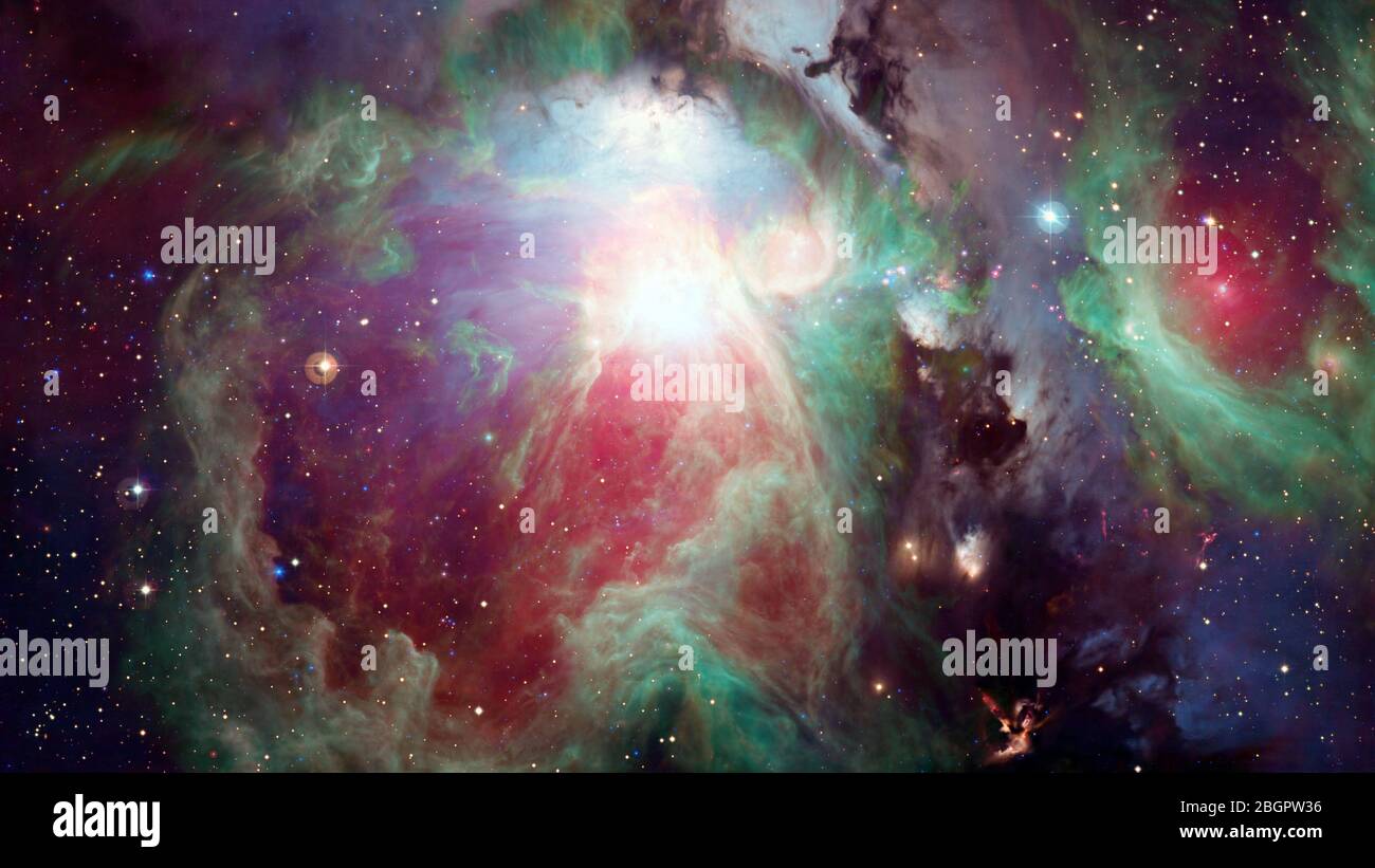 Infinite space background with nebulas and stars. This image elements ...