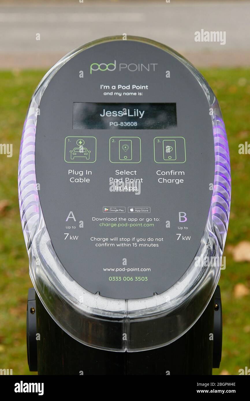 Transport, Cars, Electric, Recharge point Stock Photo - Alamy