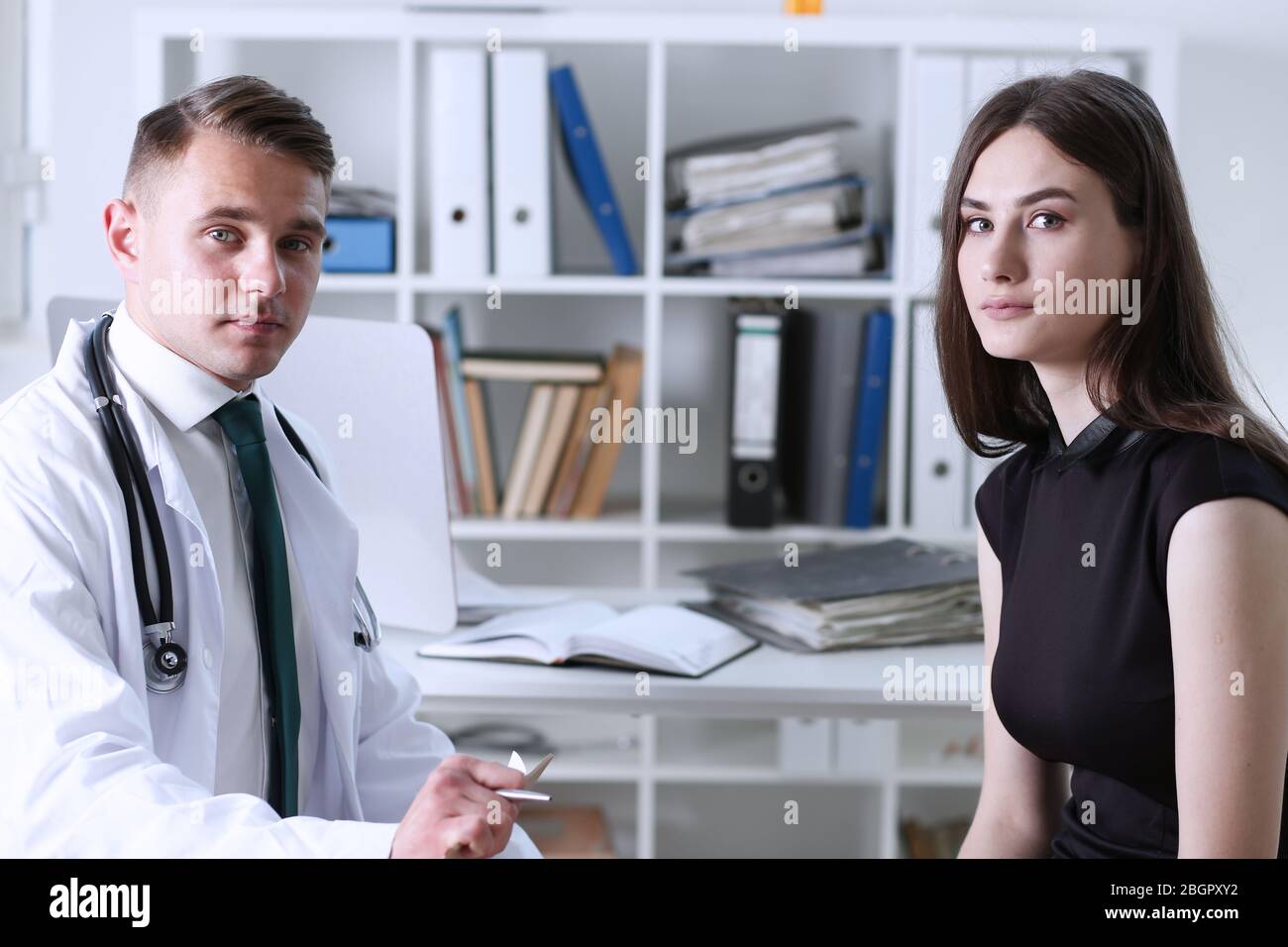 Group of medicine doctors talking during conference Stock Photo - Alamy