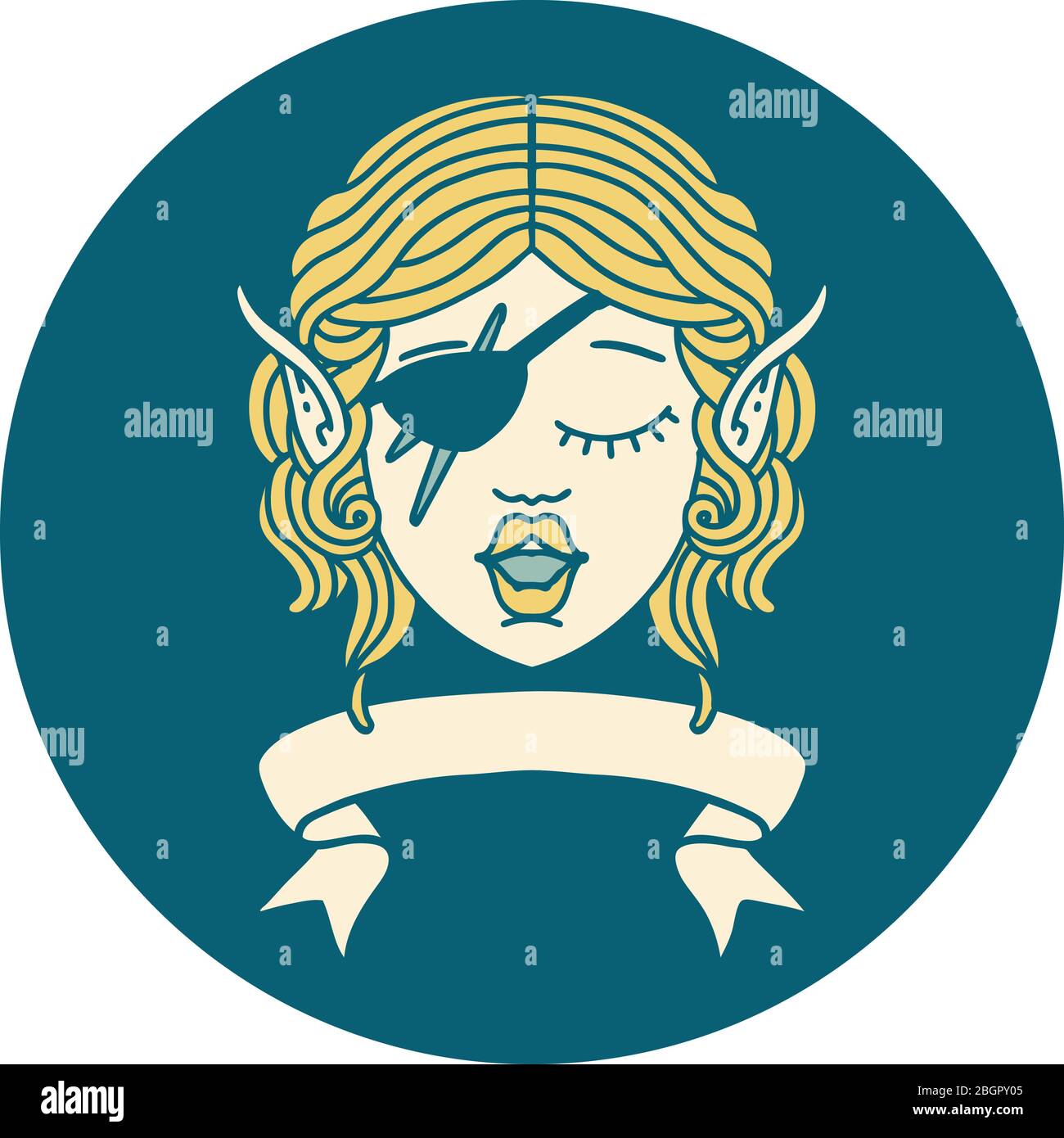 Woman with an eyepatch Cut Out Stock Images & Pictures - Alamy