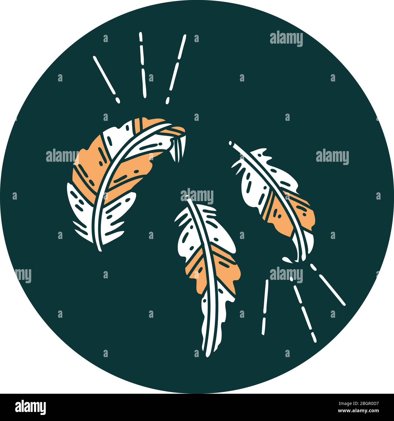Floating feathers Stock Vector Images - Alamy