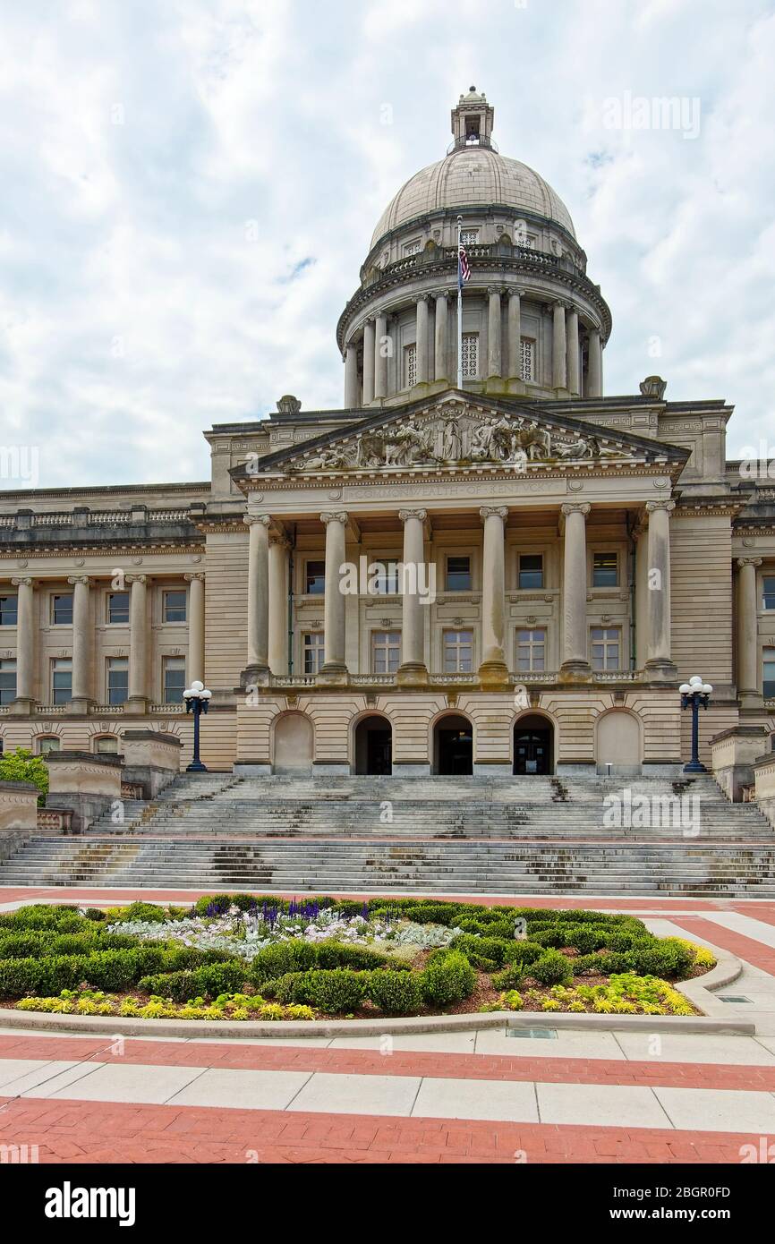 The Kentucky State Capitol Building; 1910, limestone, granite, dome ...