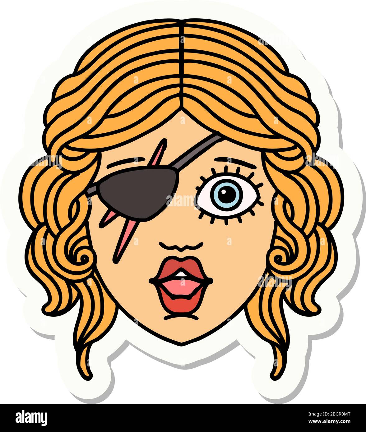 sticker of a human rogue character Stock Vector Image & Art - Alamy