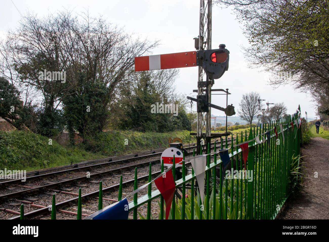 Old train signals hi-res stock photography and images - Alamy