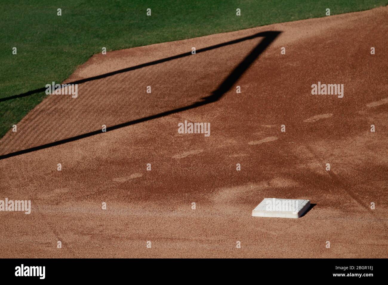 Baseball detail in the field. MLB, Veterans Memorial Stadium. Tucson ...