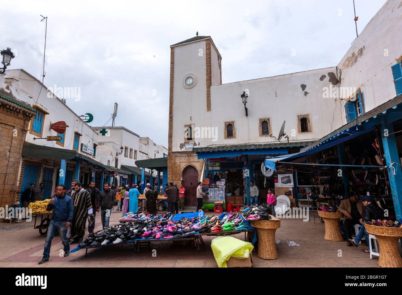 Shoes stall in Safi, Morocco Stock Photo - Alamy