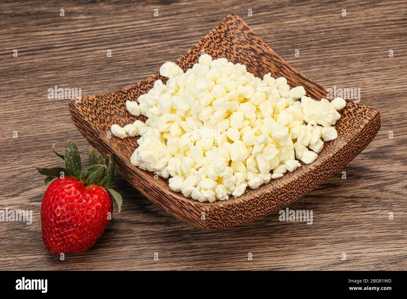 Dietary food - grain cottage cheese in the bowl Stock Photo - Alamy