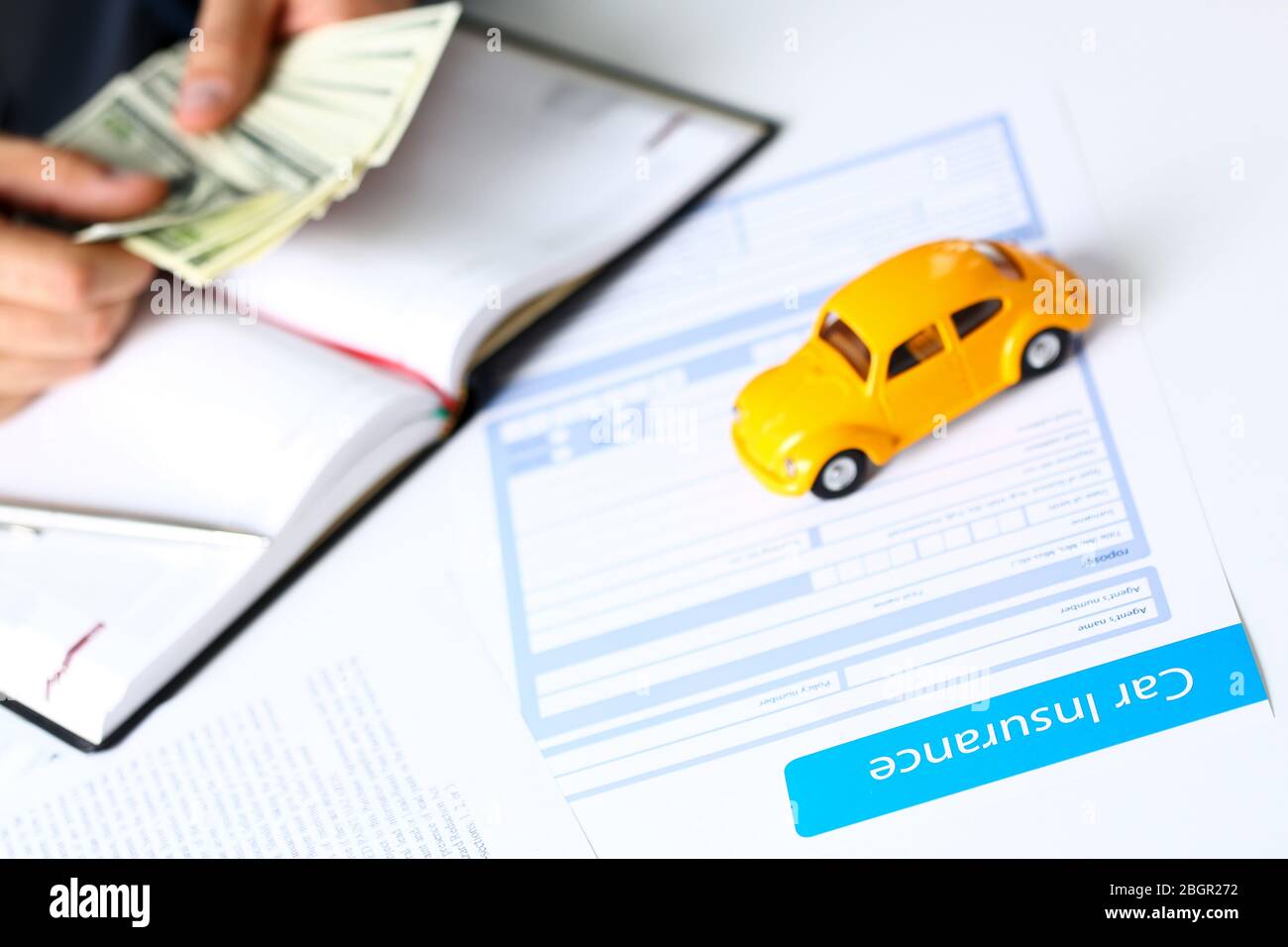 Insurance paper of vehicle hi-res stock photography and images - Alamy