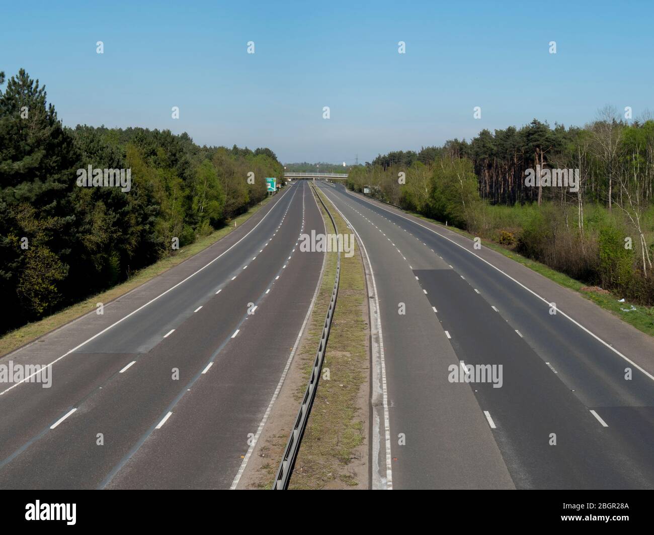 Motorway closed lane hi-res stock photography and images - Alamy