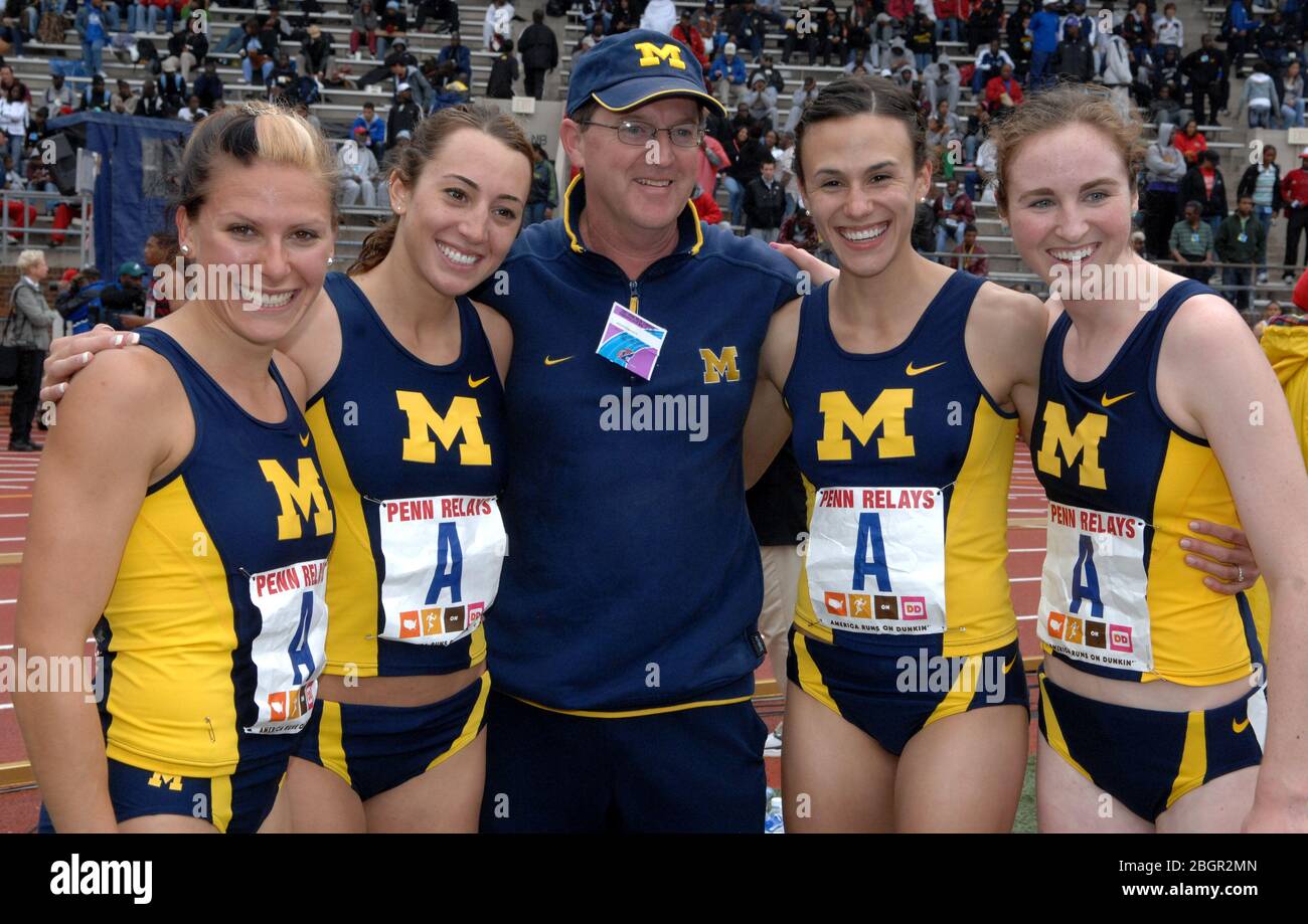 Philadelphia, United States. 27th Apr, 2007. Michigan coach Mike Mike ...
