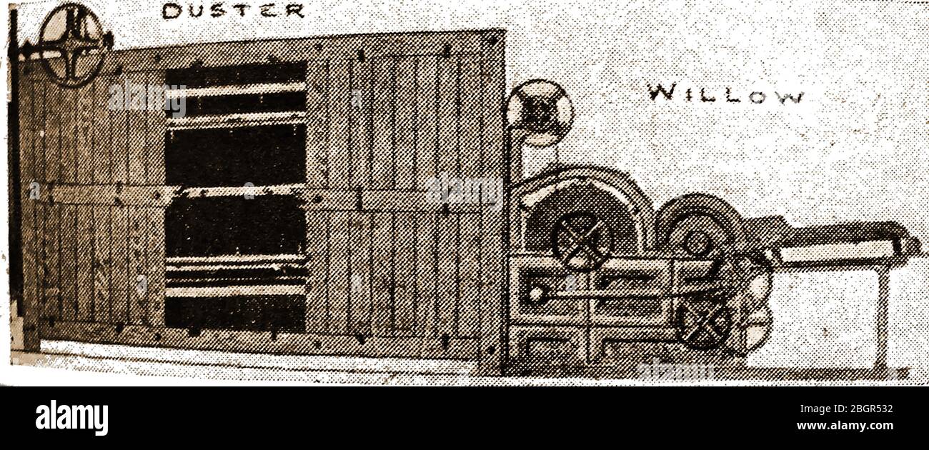 Paper-making in 1915 - A combined willowing and dusting machine. Rags ...