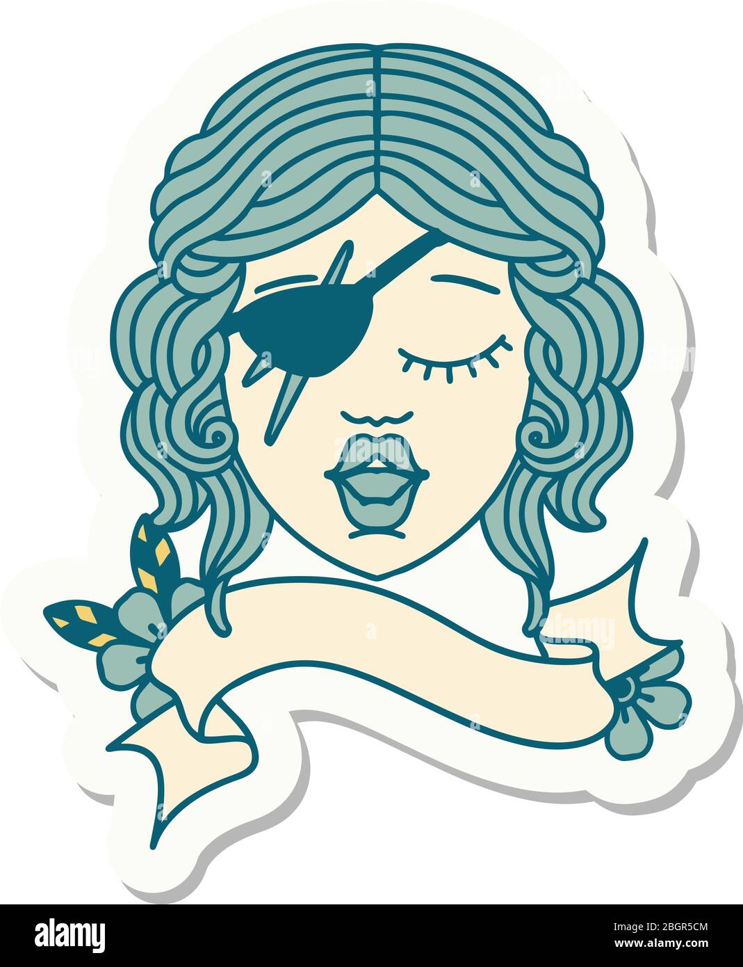 sticker of a human rogue character face Stock Vector Image & Art - Alamy