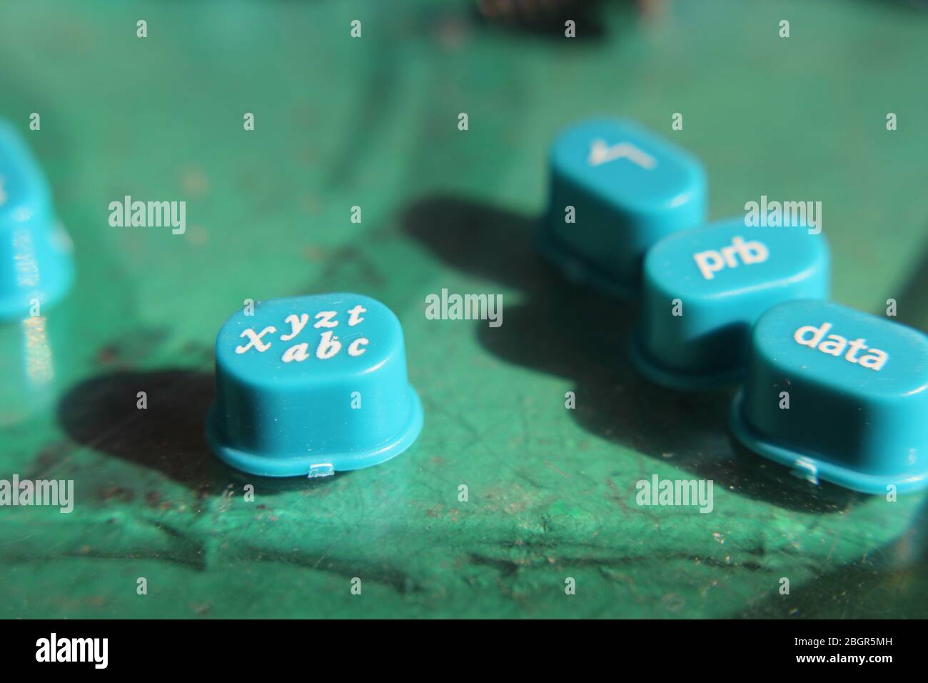 Simple computer parts, buttons, and pieces and technology Stock Photo ...