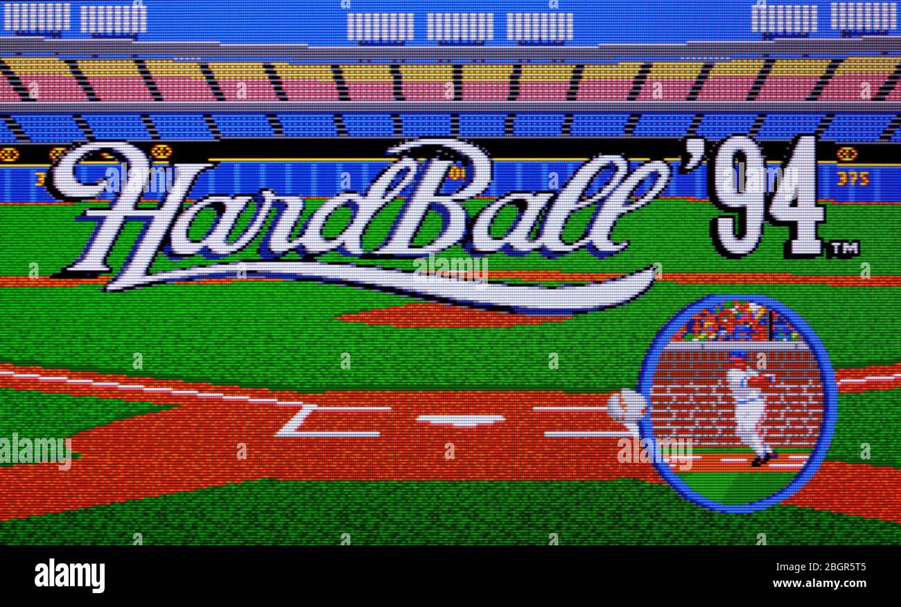 Hardball '94 - Sega Genesis Mega Drive - Editorial use only Stock Photo - Alamy