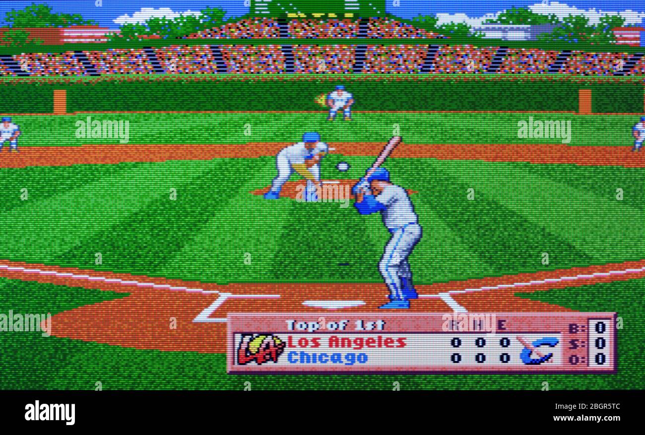 Hardball '94 - Sega Genesis Mega Drive - Editorial use only Stock Photo ...