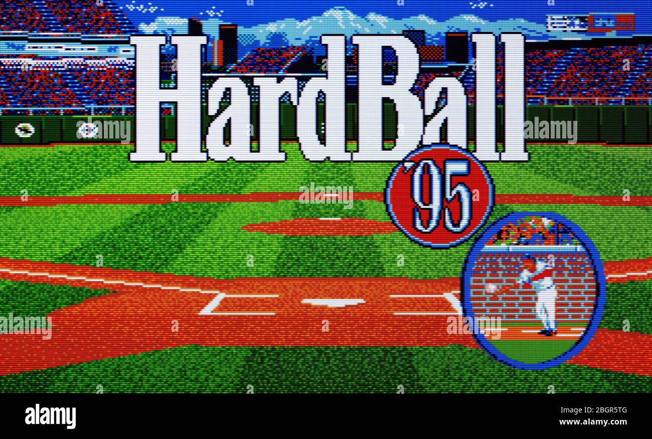 Hardball '95 - Sega Genesis Mega Drive - Editorial use only Stock Photo ...