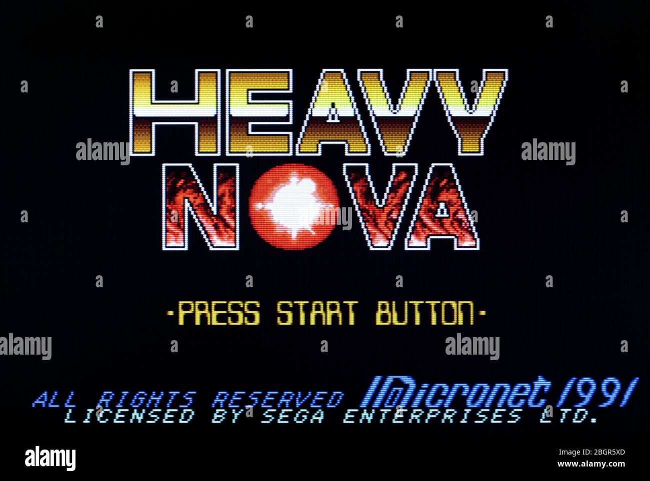 Heavy Nova - Sega Genesis Mega Drive - Editorial use only Stock Photo ...