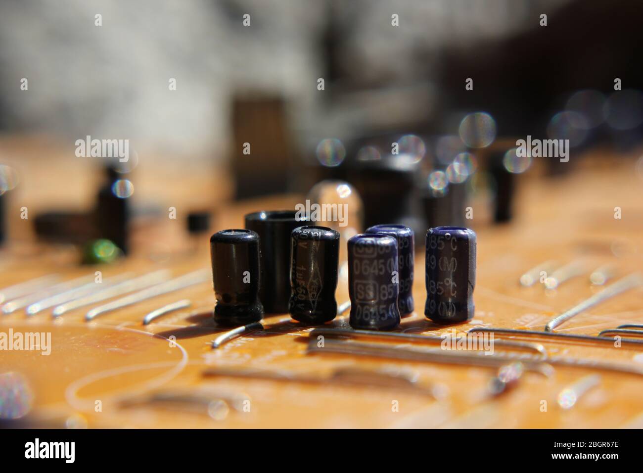 Simple computer parts and pieces and technology, microelectronics Stock ...