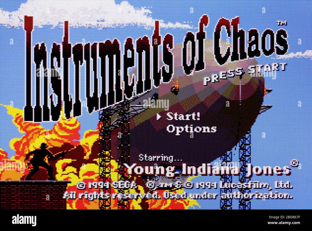 Instruments of Chaos - Sega Genesis Mega Drive - Editorial use only ...