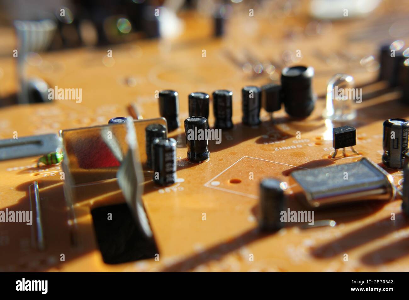 Simple computer parts and pieces and technology, microelectronics Stock ...