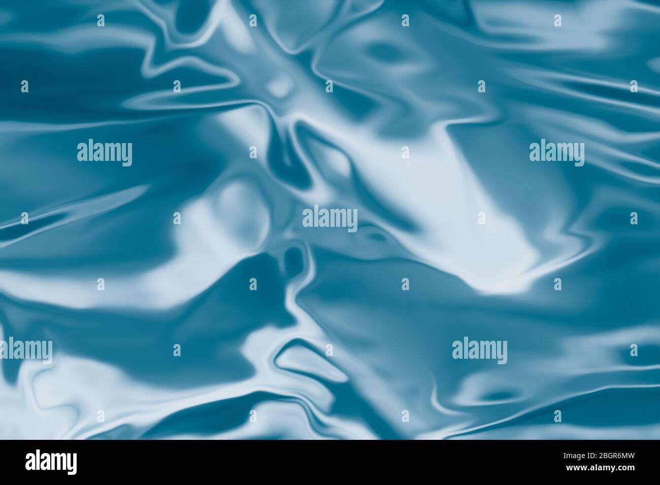 Turquoise liquid shiny background. Wavy satin elegance texture Stock ...
