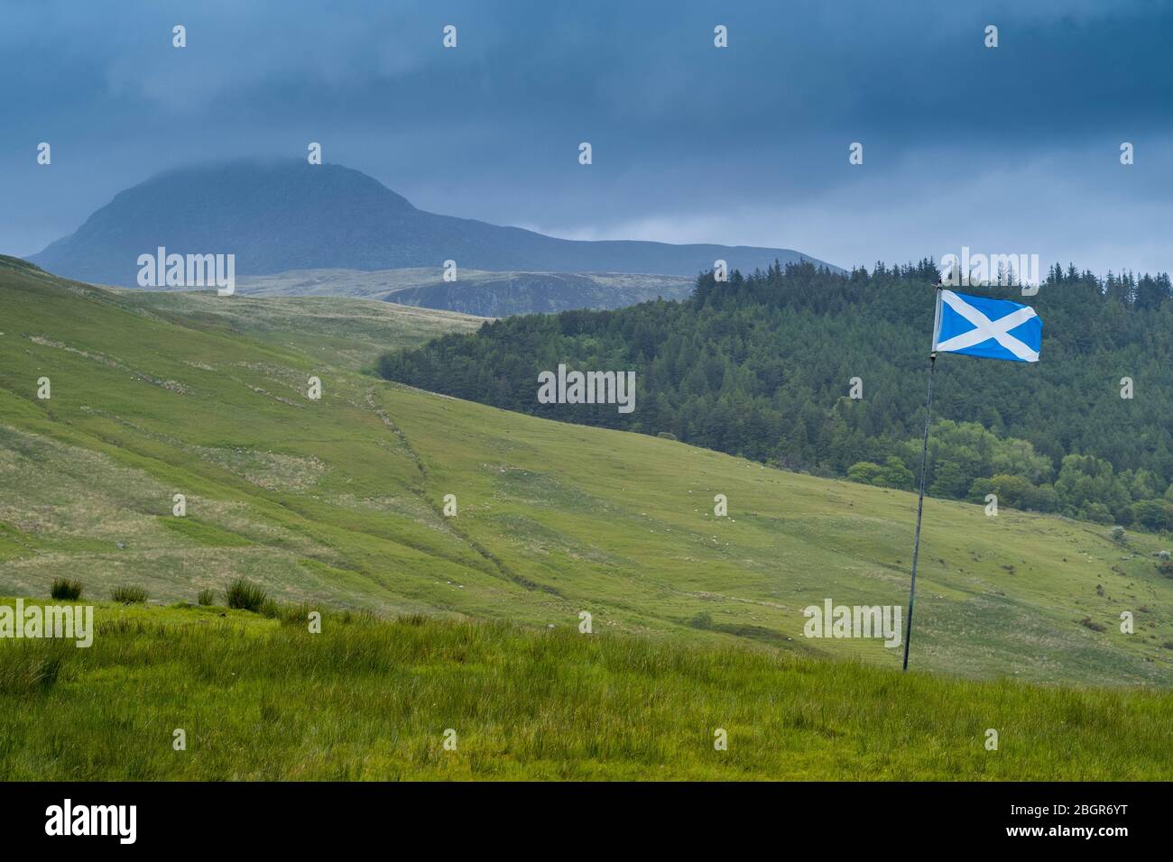 The Flag of Scotland, called The Saltire or Saint Andrew's Cross ...