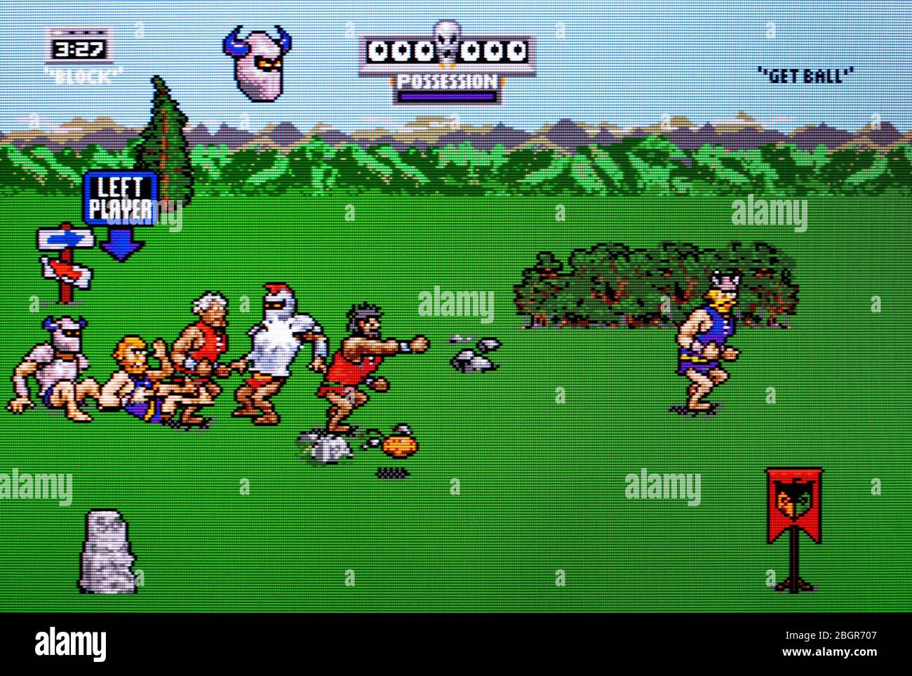 Pigskin Footbrawl - Sega Genesis Mega Drive - Editorial use only Stock ...