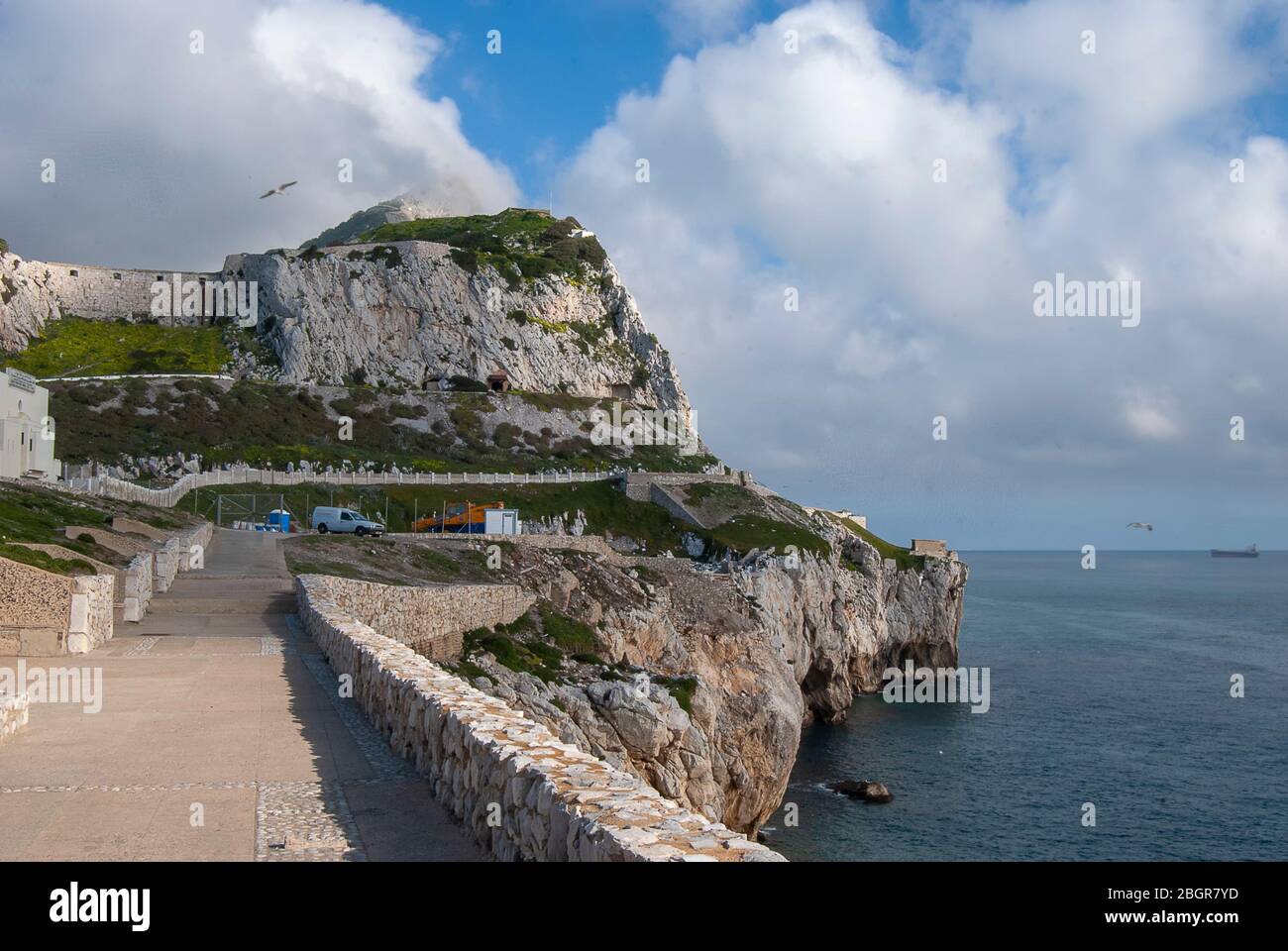 Europa Point at the southern most tip of Gibraltar Stock Photo - Alamy
