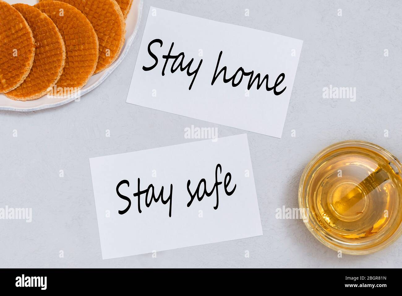 Stay safe warning sign hi-res stock photography and images - Alamy