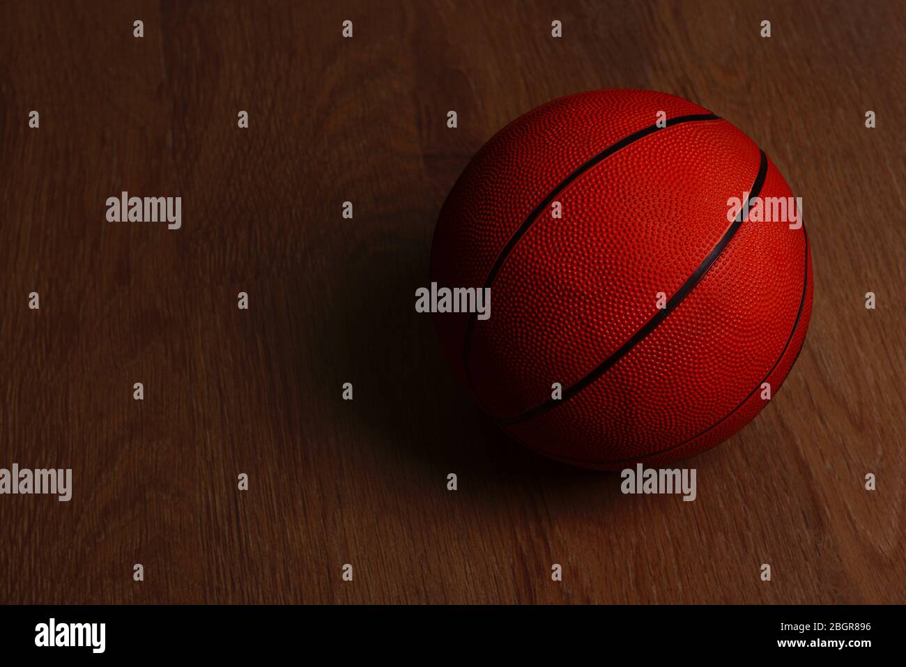 Basketball ball on parquet hi-res stock photography and images - Alamy
