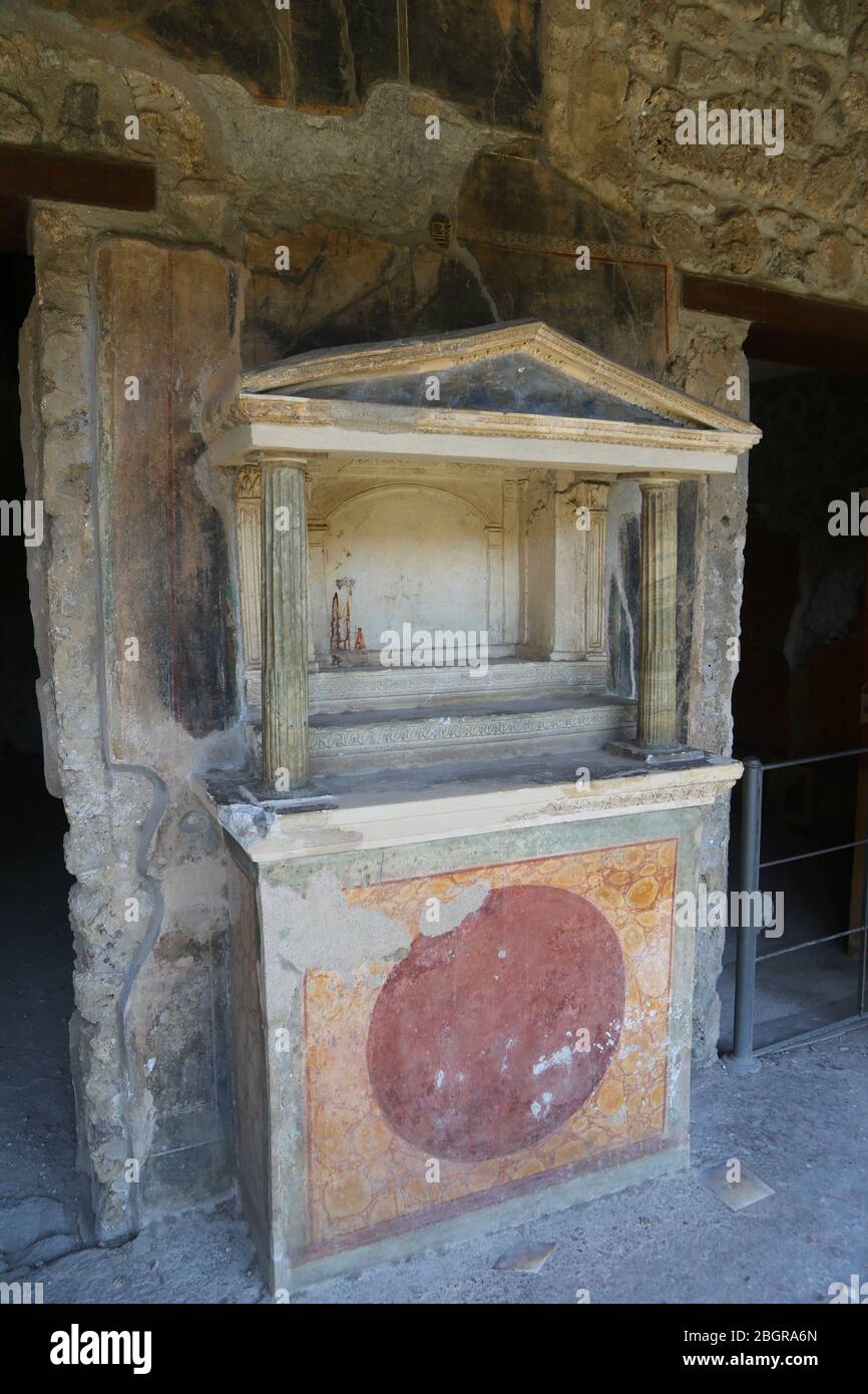 Miniature theatre in Pompeii Stock Photo - Alamy