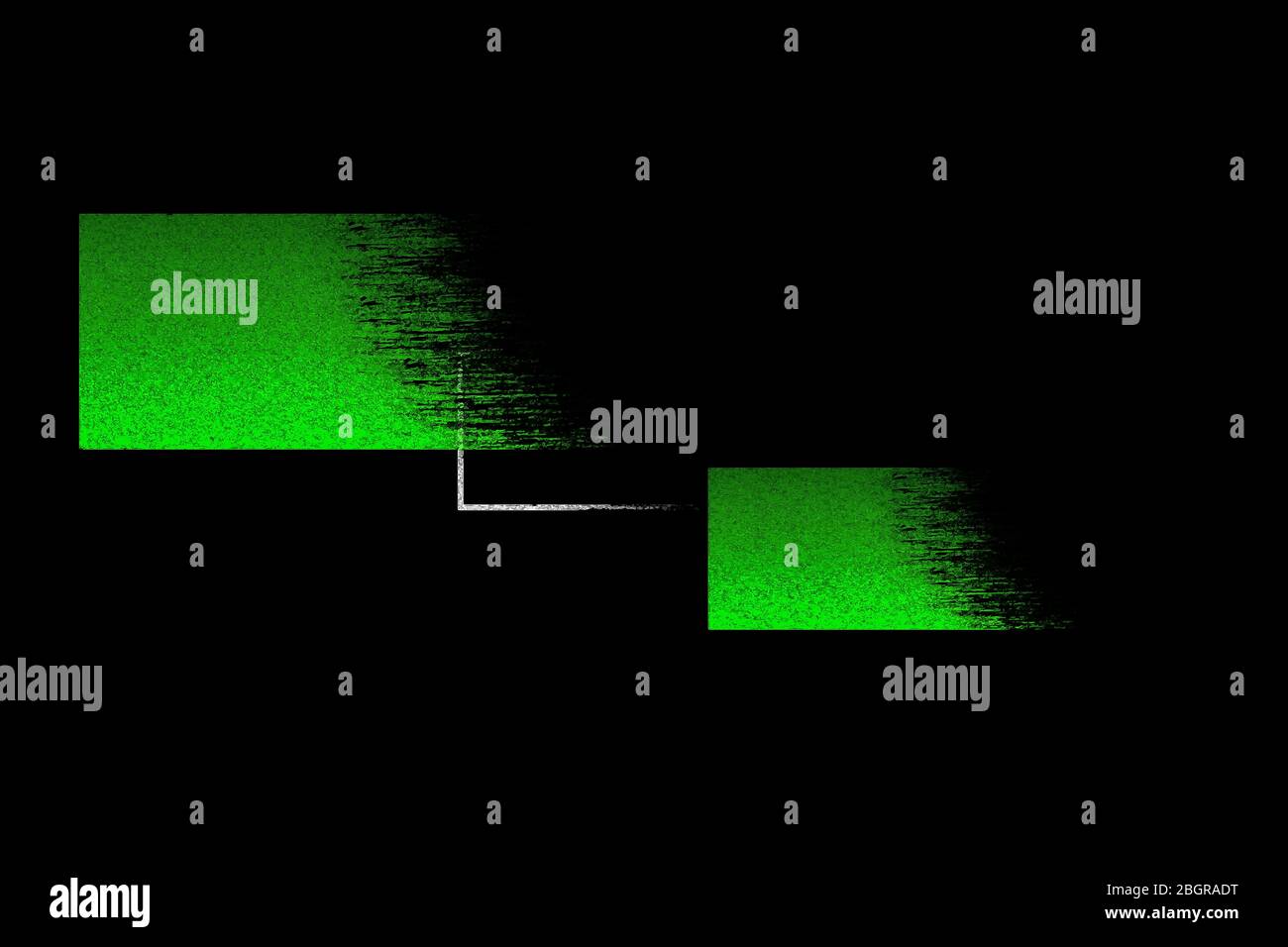 Abstract green color art on a dark background Stock Photo - Alamy