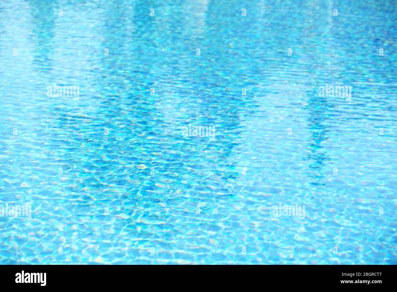 Blue water in swimming pool Stock Photo - Alamy