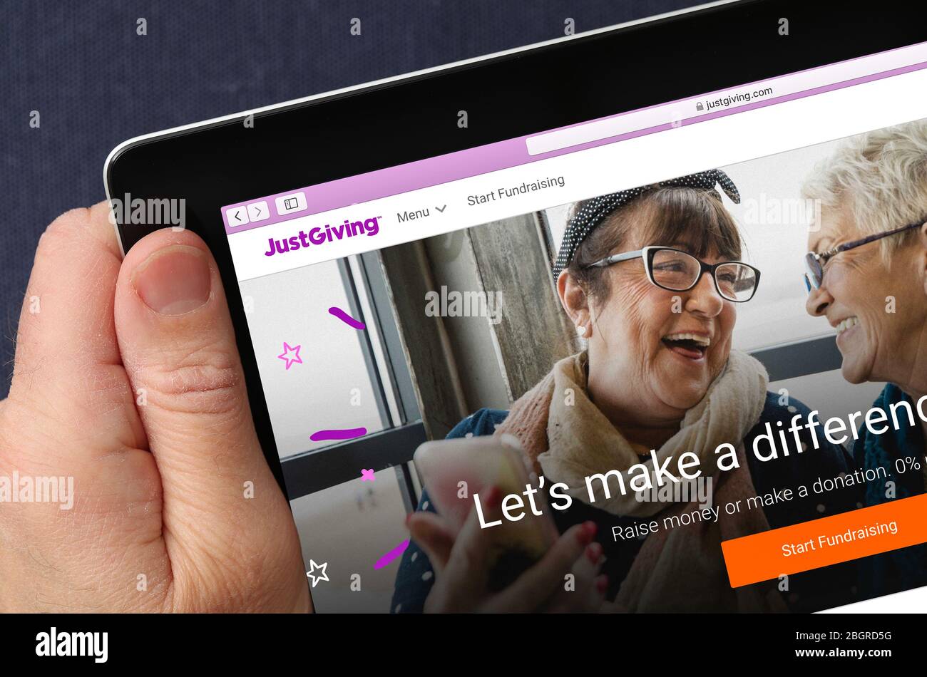 Just giving logo hi-res stock photography and images - Alamy