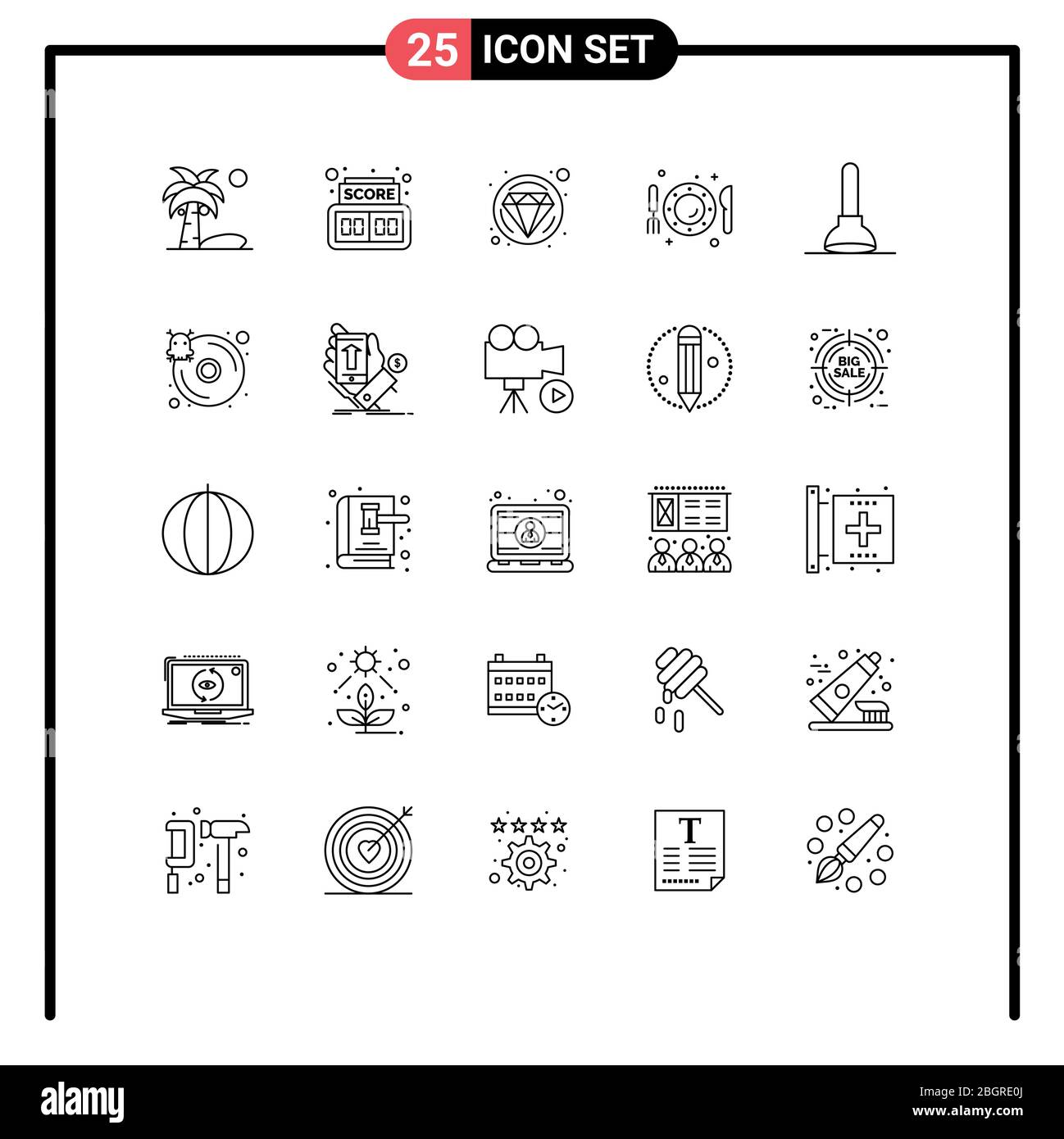 Server Pictogram Plate High Resolution Stock Photography and Images - Alamy