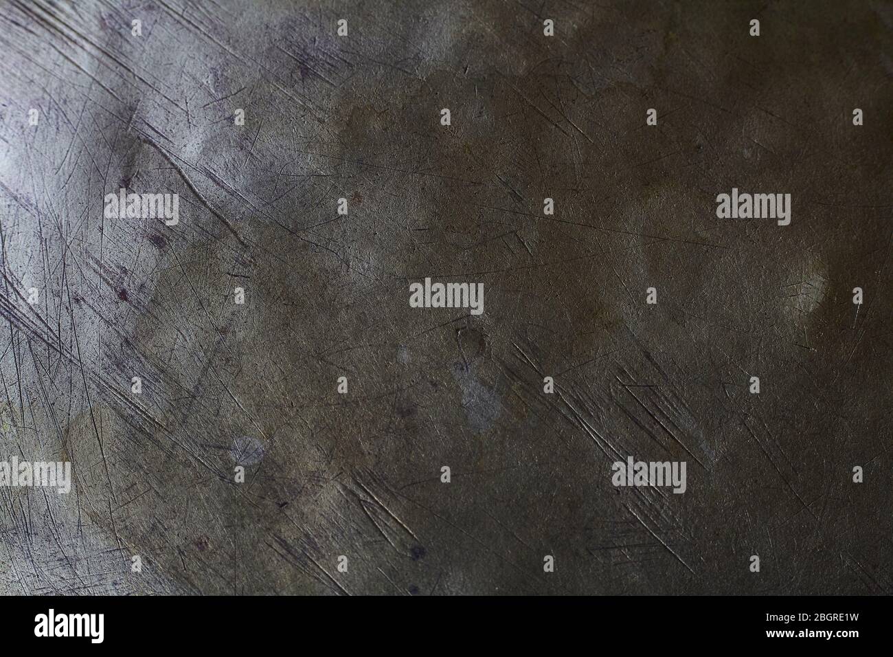 Brushed brass plate background texture, metal surface with scratches ...