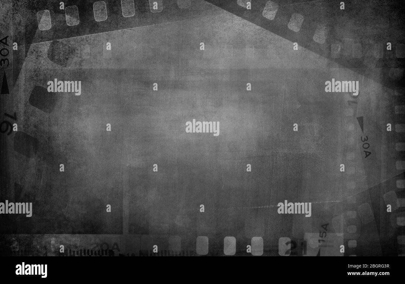 Film negative frames grey background Stock Photo - Alamy