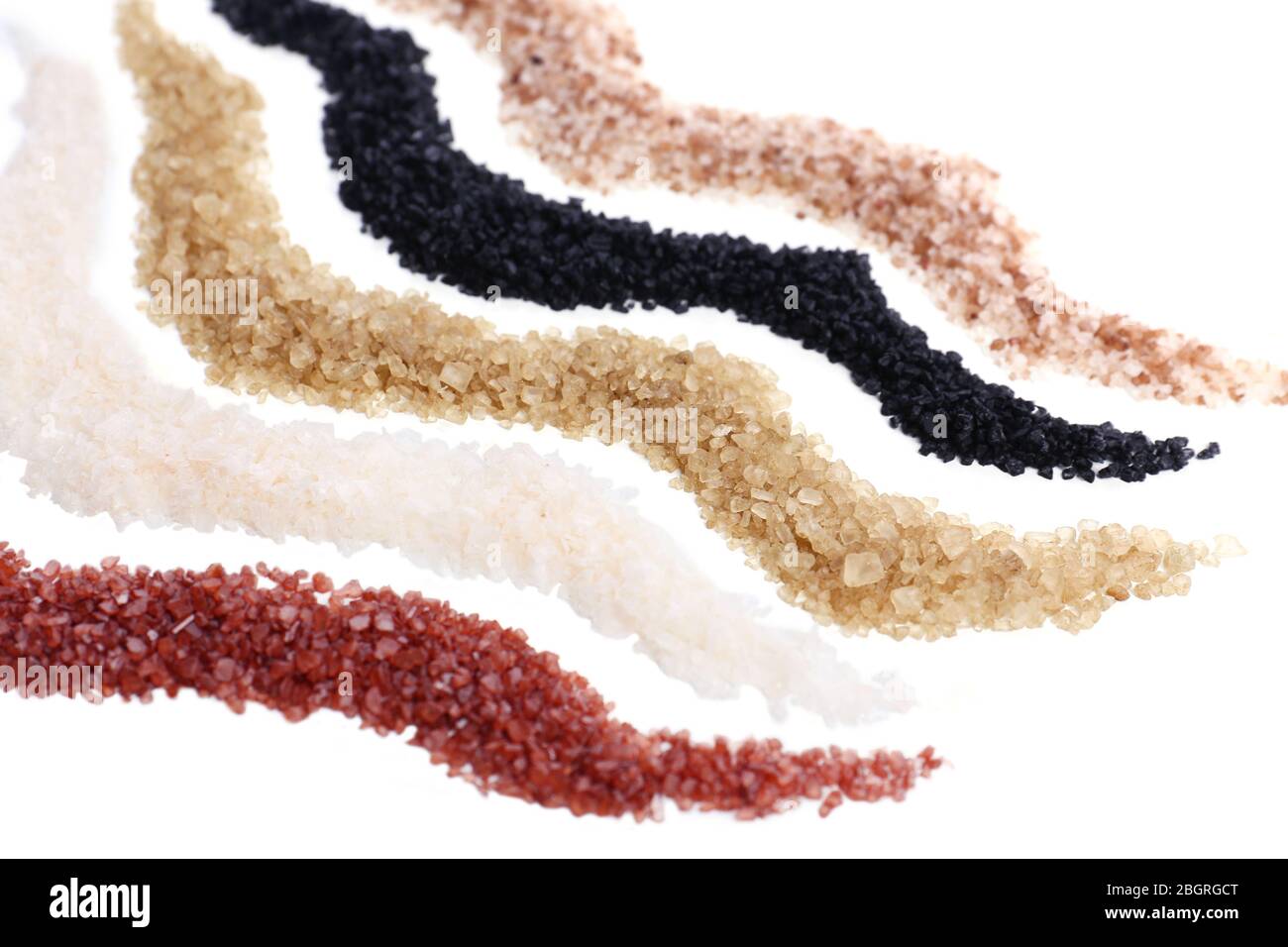 Crystals of sea salt in shape of waves, close up Stock Photo - Alamy