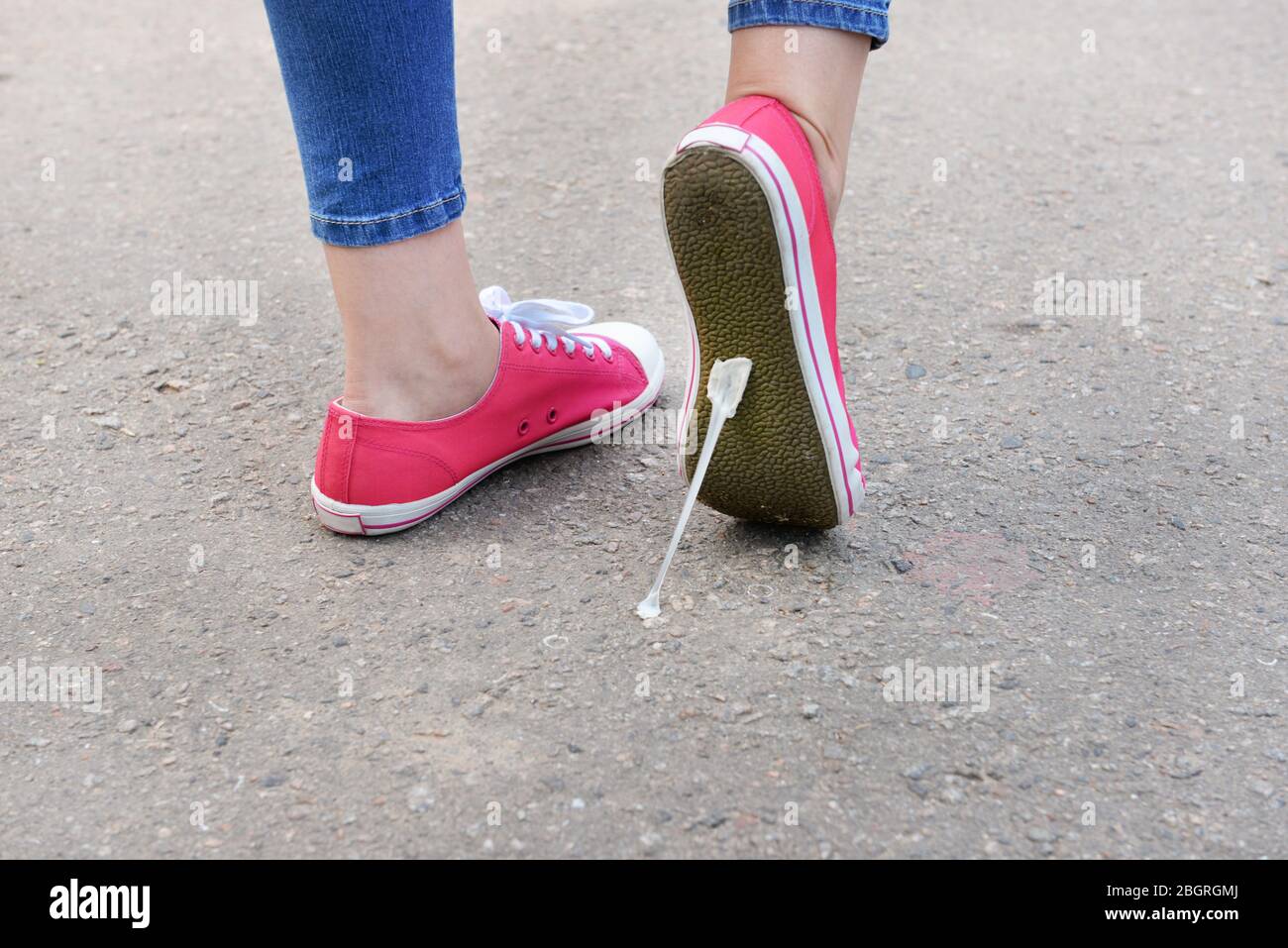 Chewing gum stuck street hi-res stock photography and images - Alamy