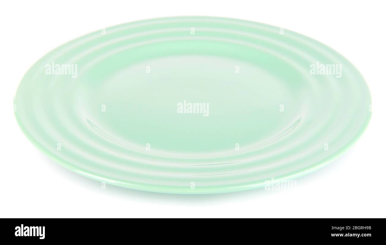 Mint plate isolated on white Stock Photo - Alamy