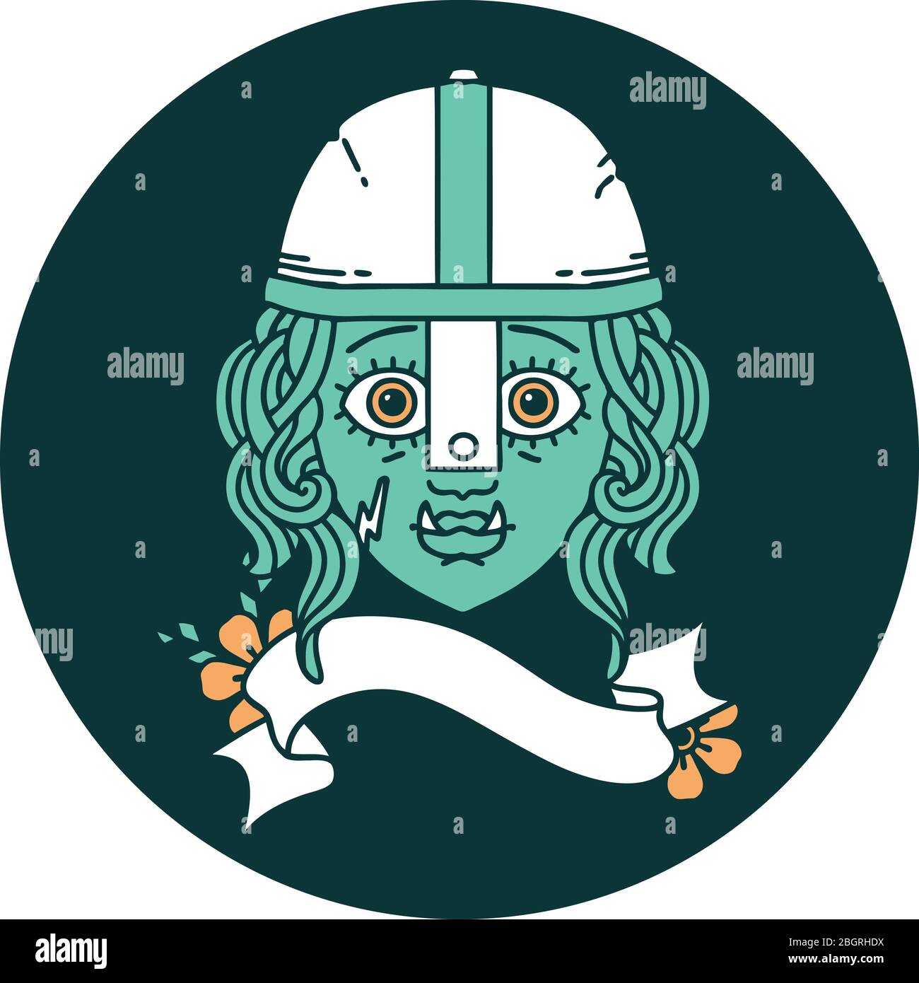 icon of orc fighter character face Stock Vector Image & Art - Alamy