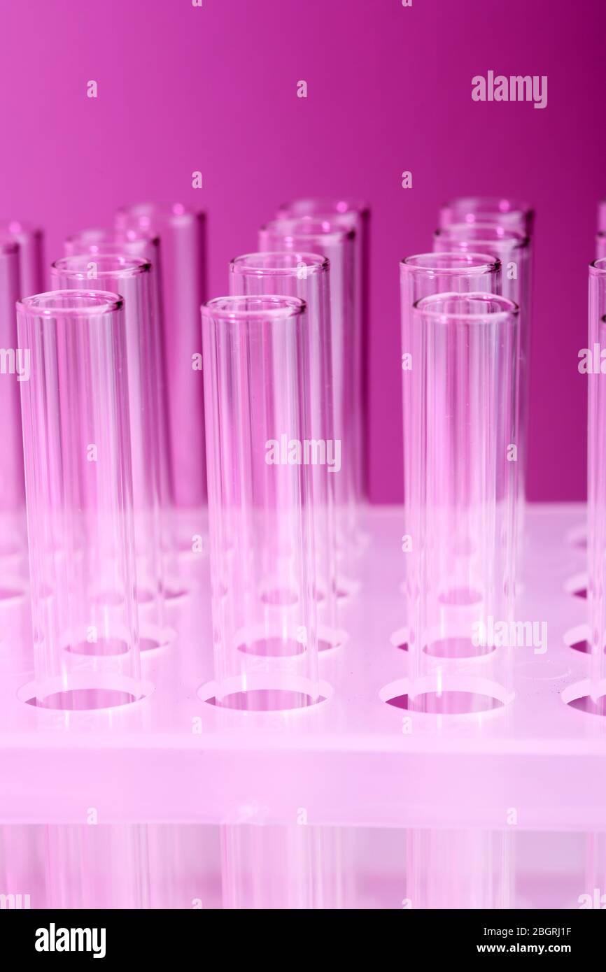Empty long test tubes hi-res stock photography and images - Alamy