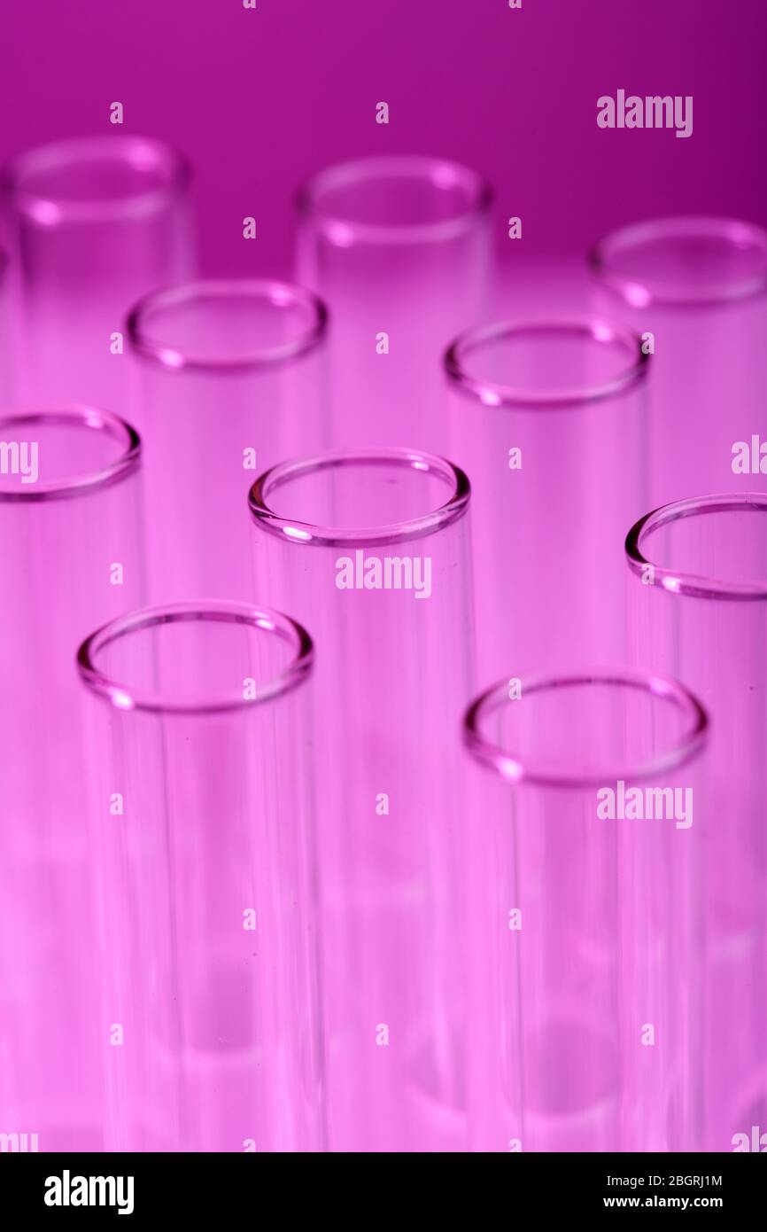 Empty long test tubes hi-res stock photography and images - Alamy