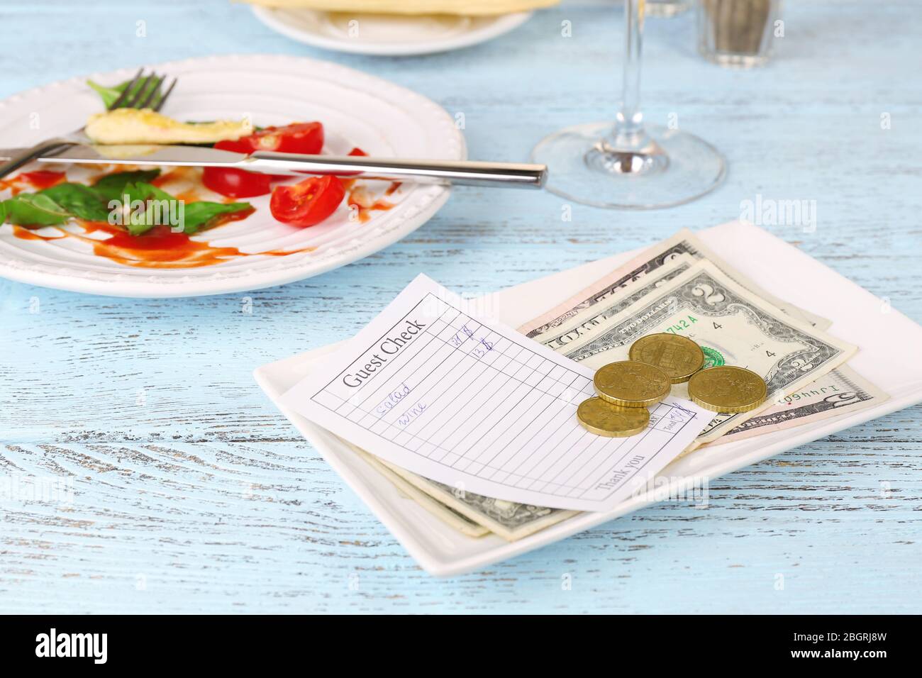 Restaurant check thank you hi-res stock photography and images - Alamy