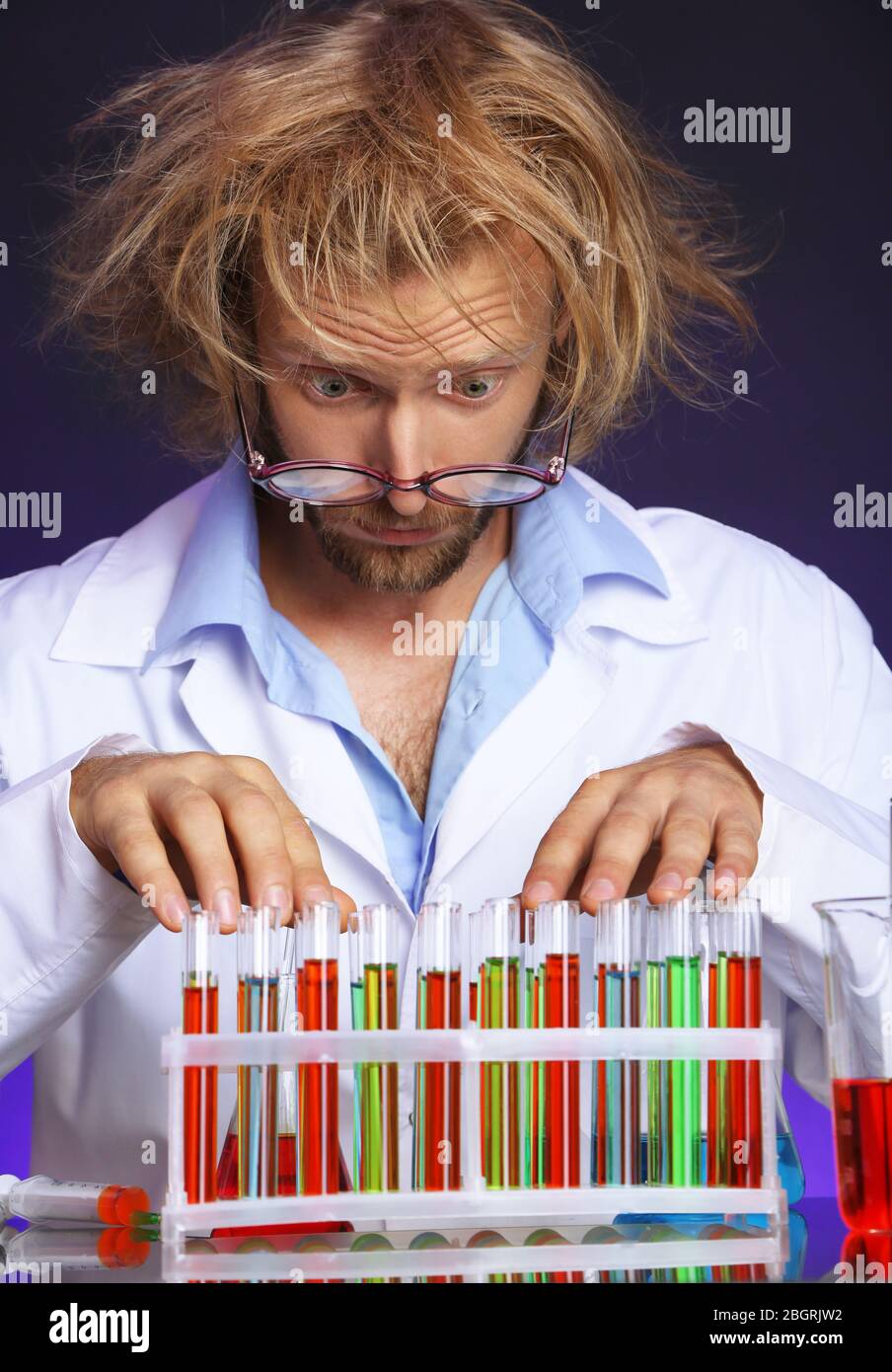 Mad Scientist And Hair High Resolution Stock Photography and Images - Alamy