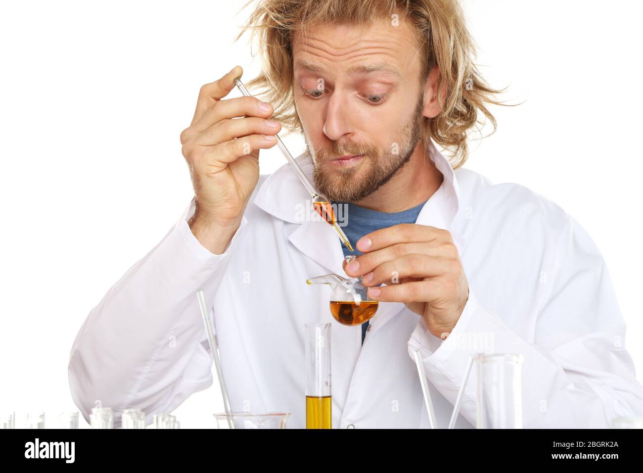 Crazy scientist hi-res stock photography and images - Alamy