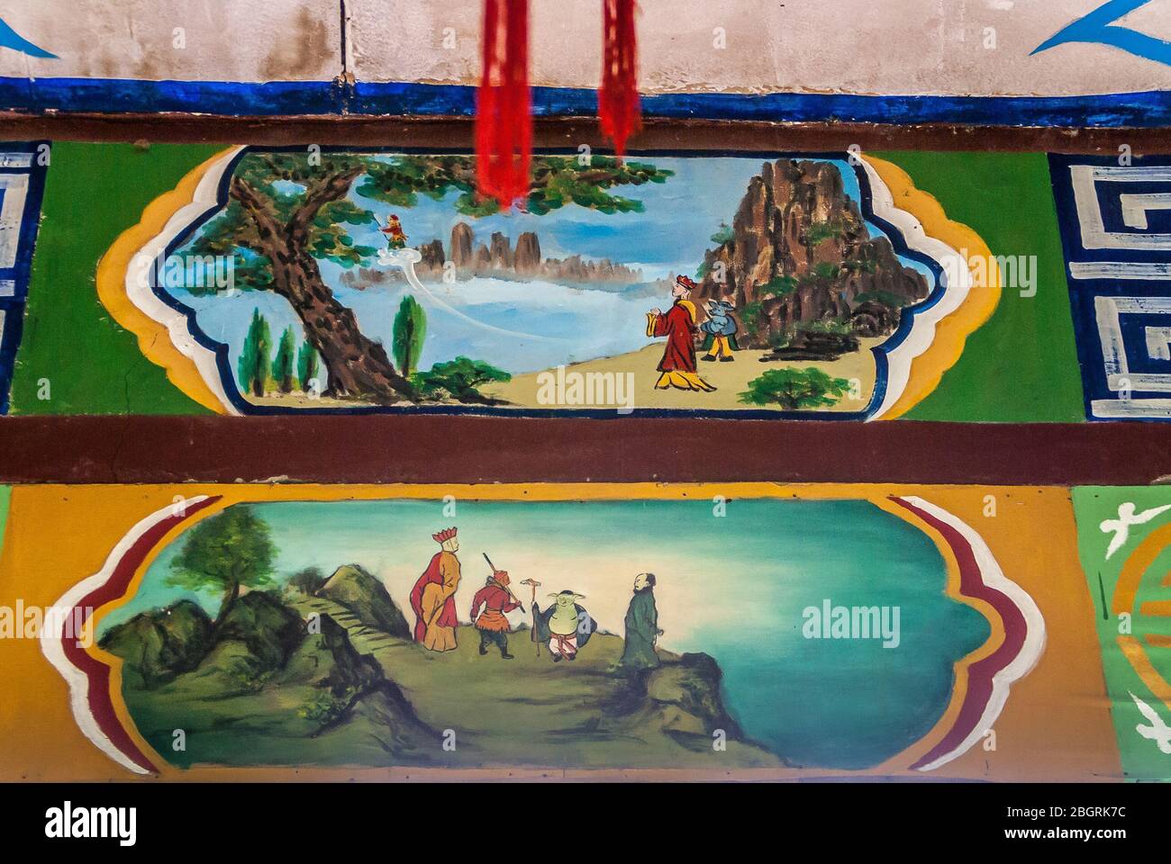 Fengdu, China - May 8, 2010: Ghost City, historic sanctuary. Colorful ...