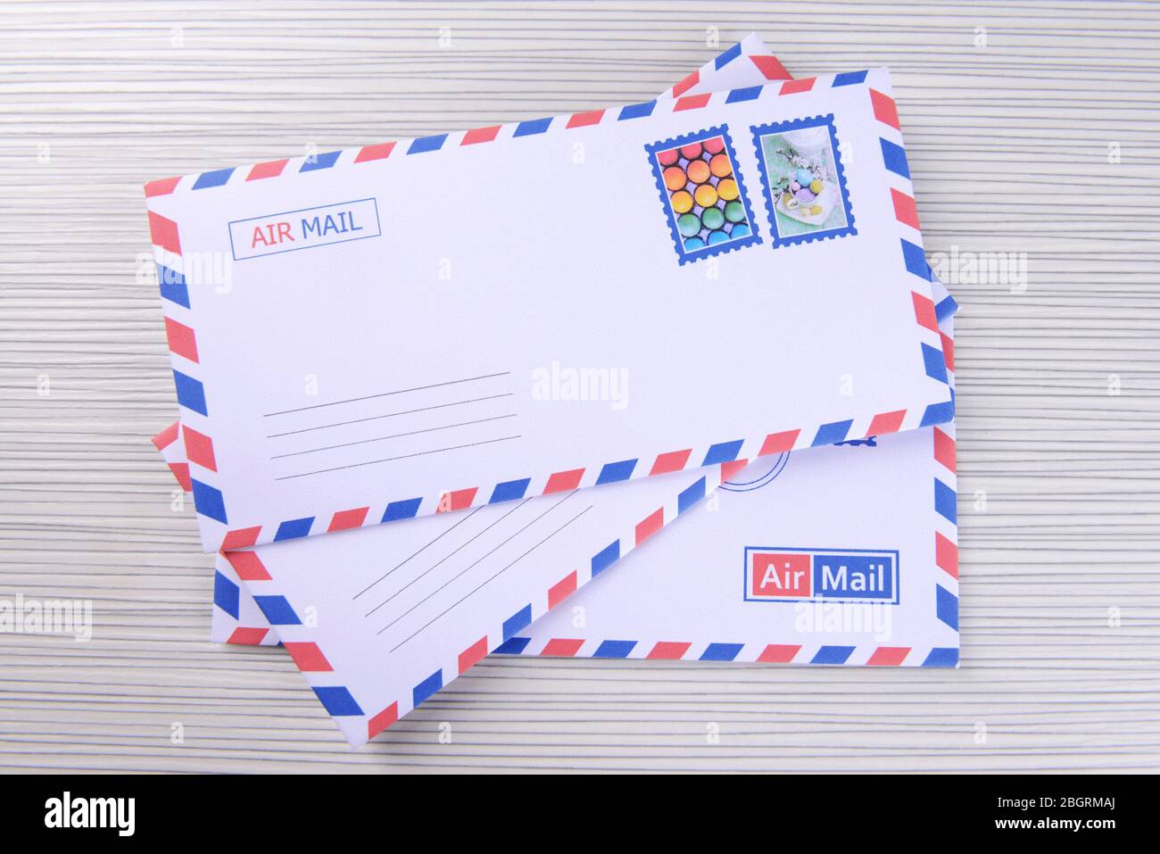 Letters on table close-up Stock Photo - Alamy