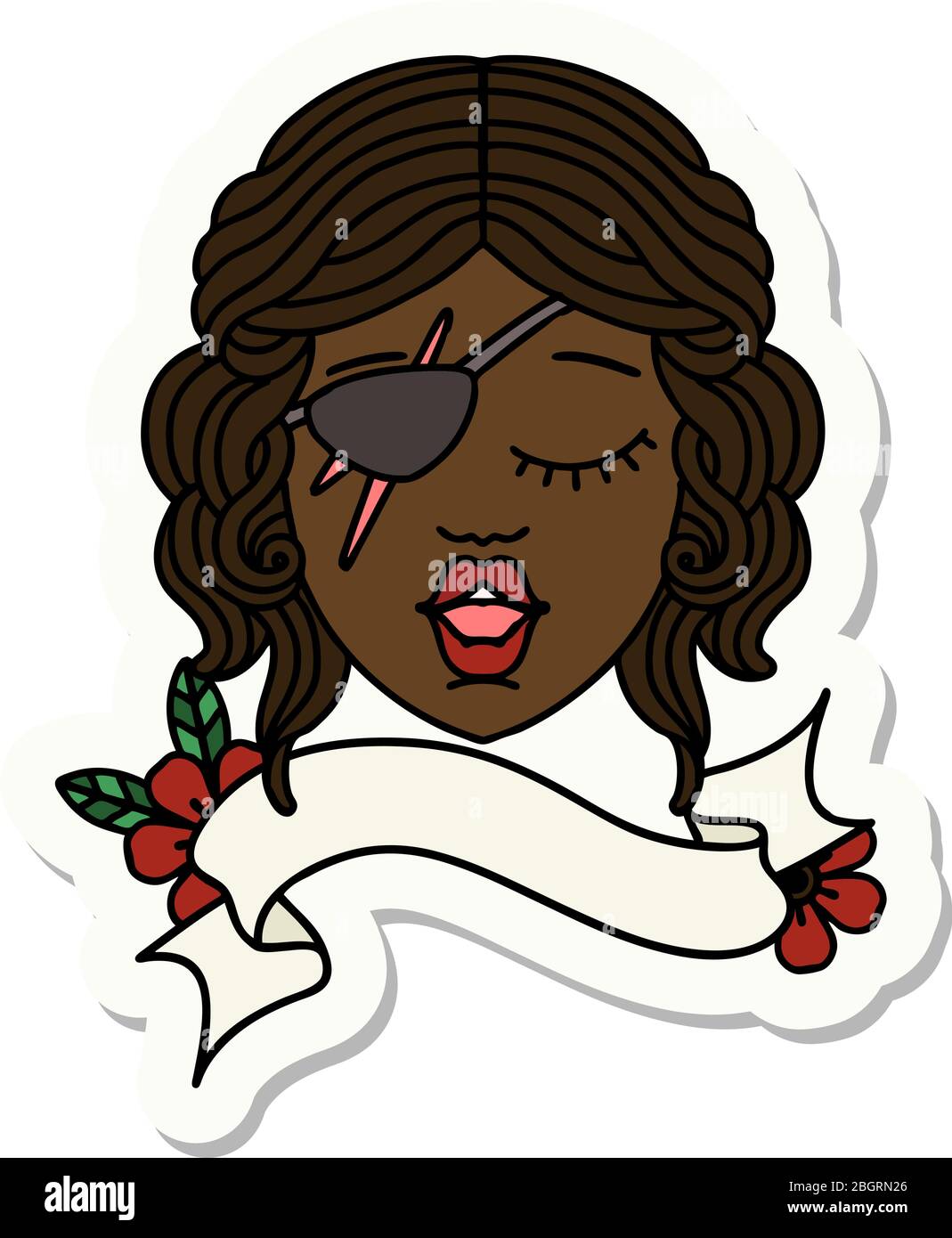 sticker of a human rogue character face Stock Vector Image & Art - Alamy